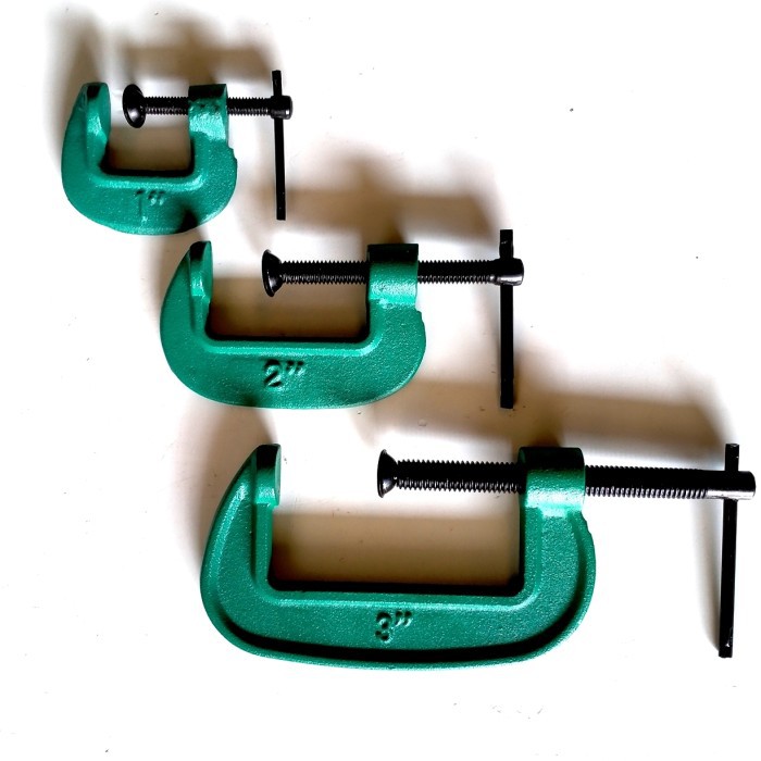 Jual CLEM C SET 3PCS UKURAN 3"/2"/1" / KLEM C ALAT PENJAPIT SET 3PCS ...