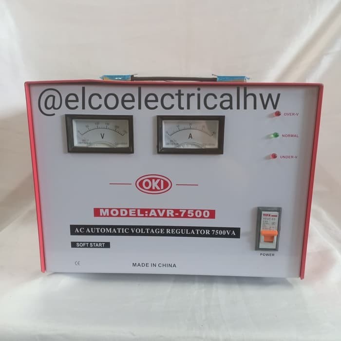 Jual Oki Stabilizer / stavol Listrik 7500N / Menstabilkan Listrik ... Jual Oki Stabilizer / stavol Listrik 7500N / Menstabilkan Listrik ...