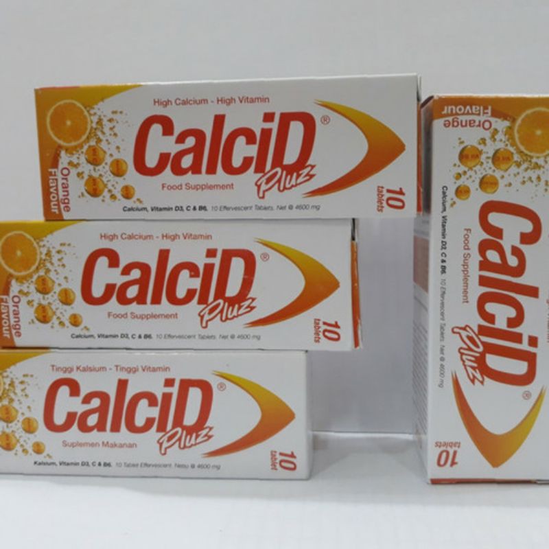 Jual CalciD pluz kalsium vitamin c 10 tablet | Shopee Indonesia