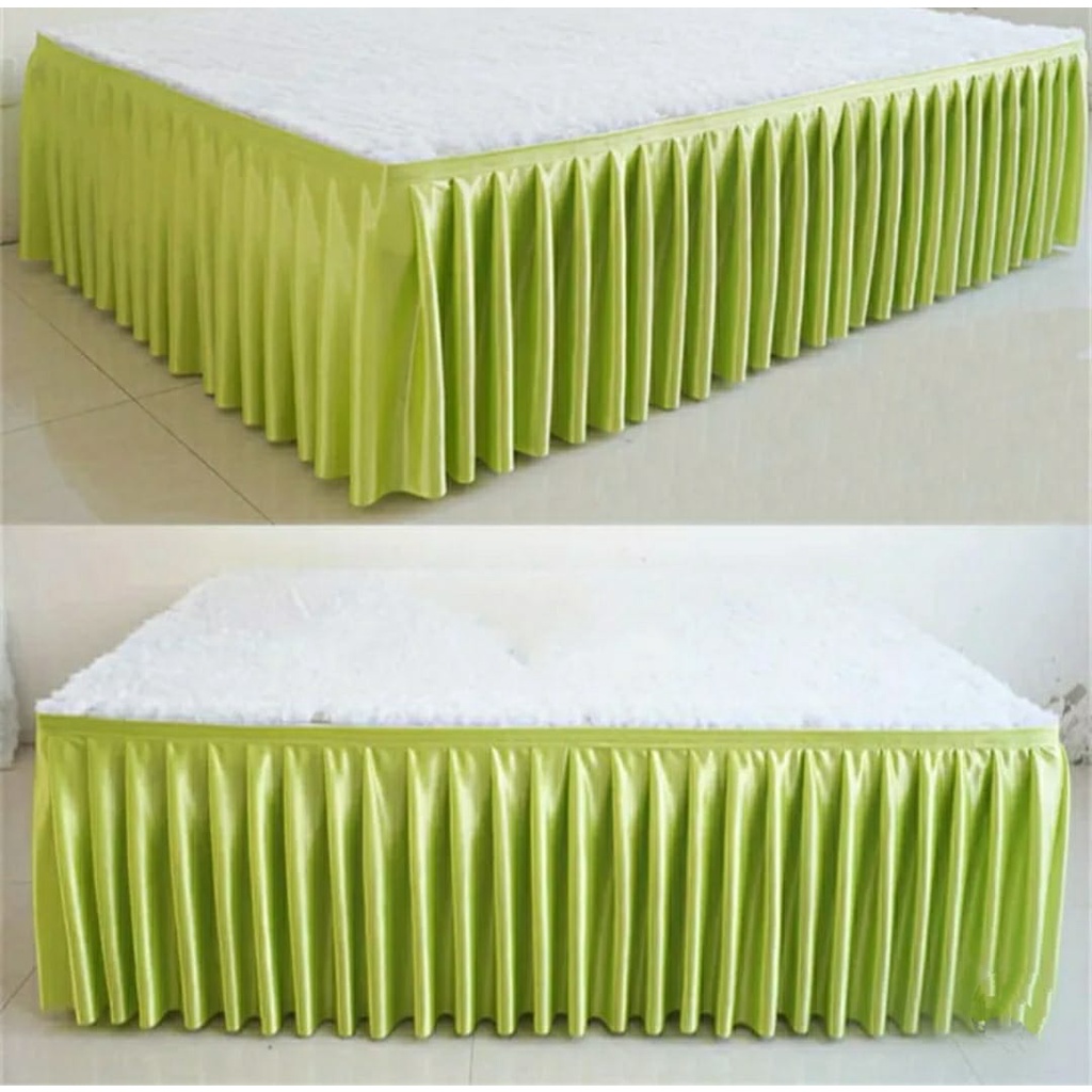 Jual DEKORASI MEJA/SKRITING MEJA/ROK MEJA REMPEL TINGGI 80CM X PANJANG ...