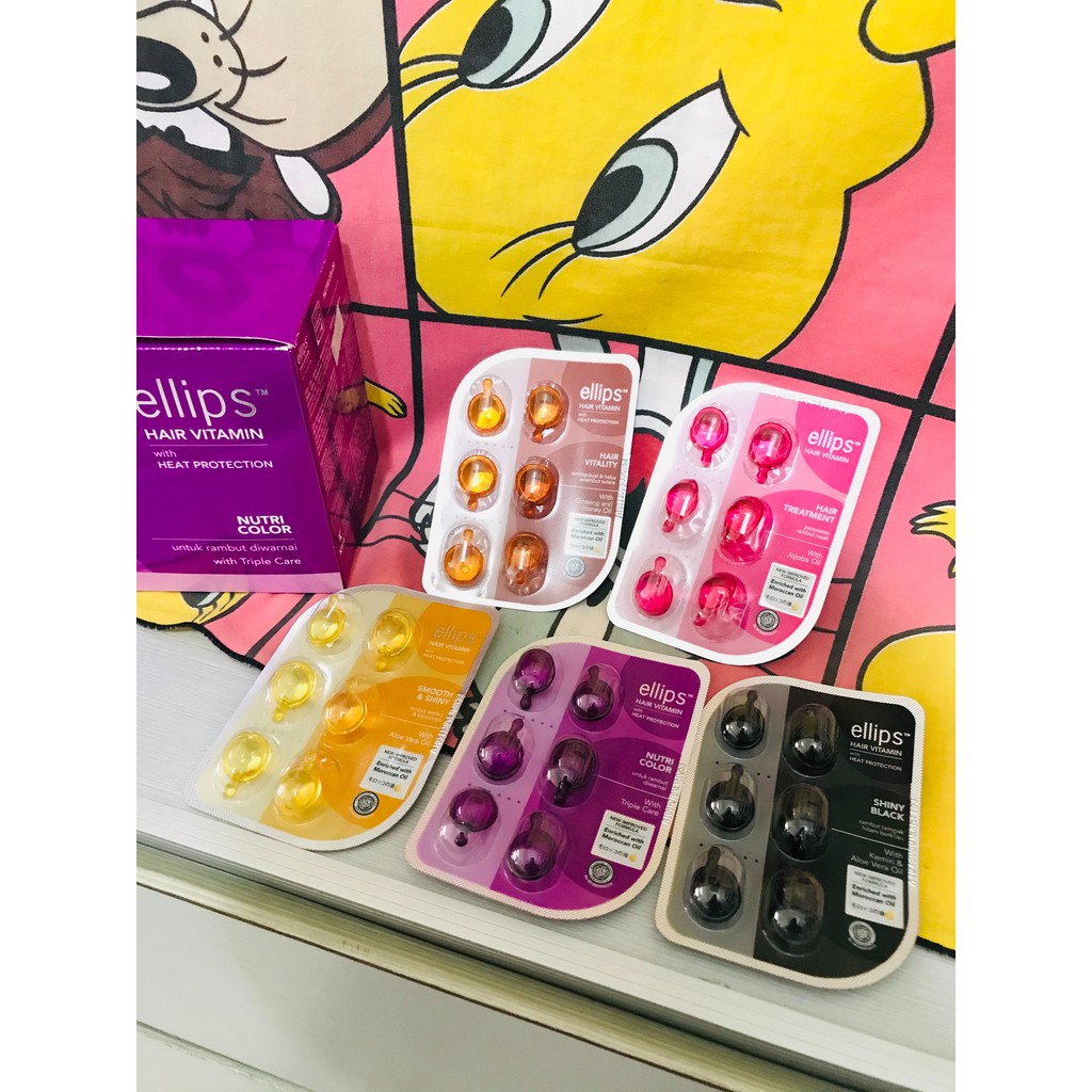 Jual Ellips Hair Vitamin With Heat Protection - ISI 6 | Shopee Indonesia