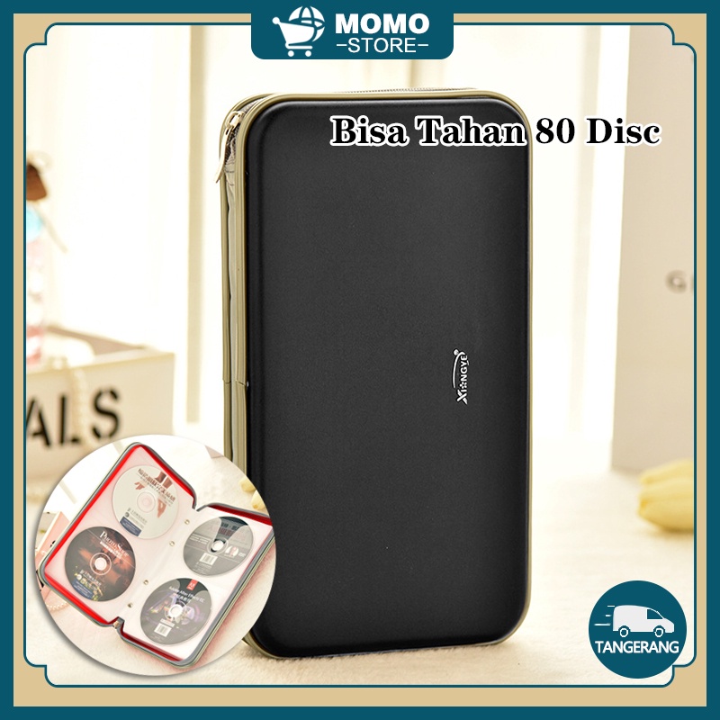 Jual 丨Bisa Tahan 80 Disc丨Tas Penyimpanan CD-DVD Bahan Kulit / CD-DVD ...