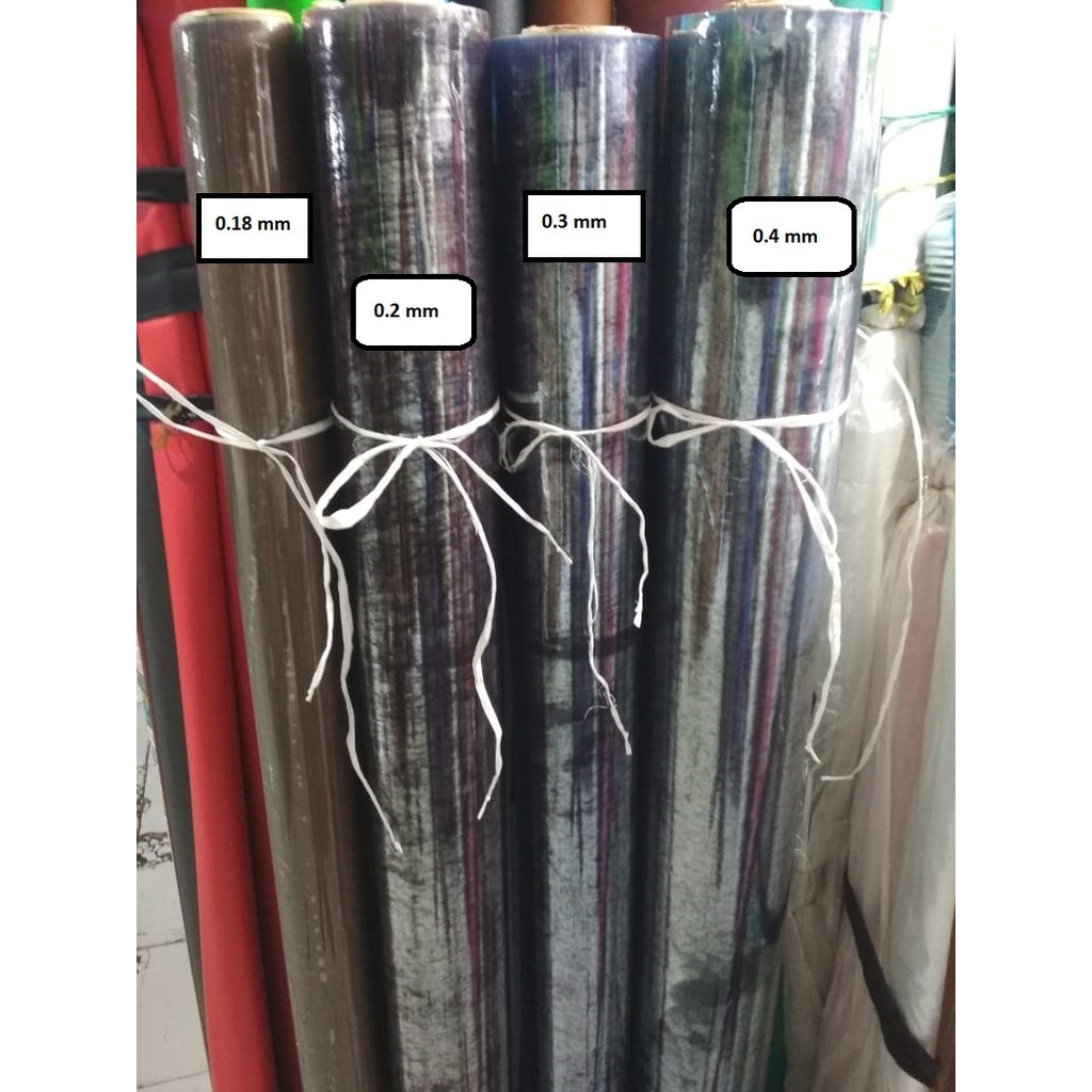Jual Plastik Mica / Plastik Mika Bening LENTUR Tebal 0.3 mm Lebar 140 cm | Shopee Indonesia
