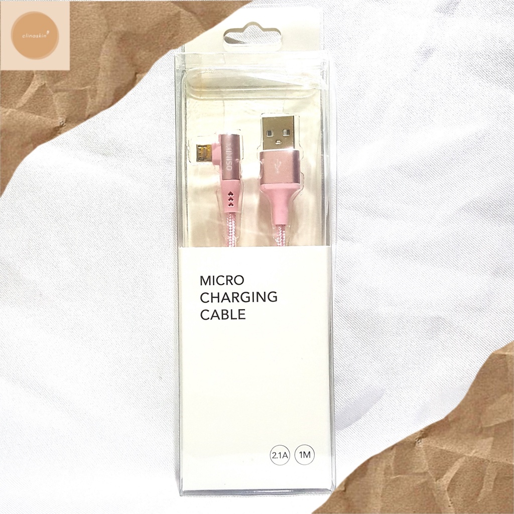 Jual Miniso Official Kabel Data HP Android Micro Cable Data 2,1A 1M 1 ...