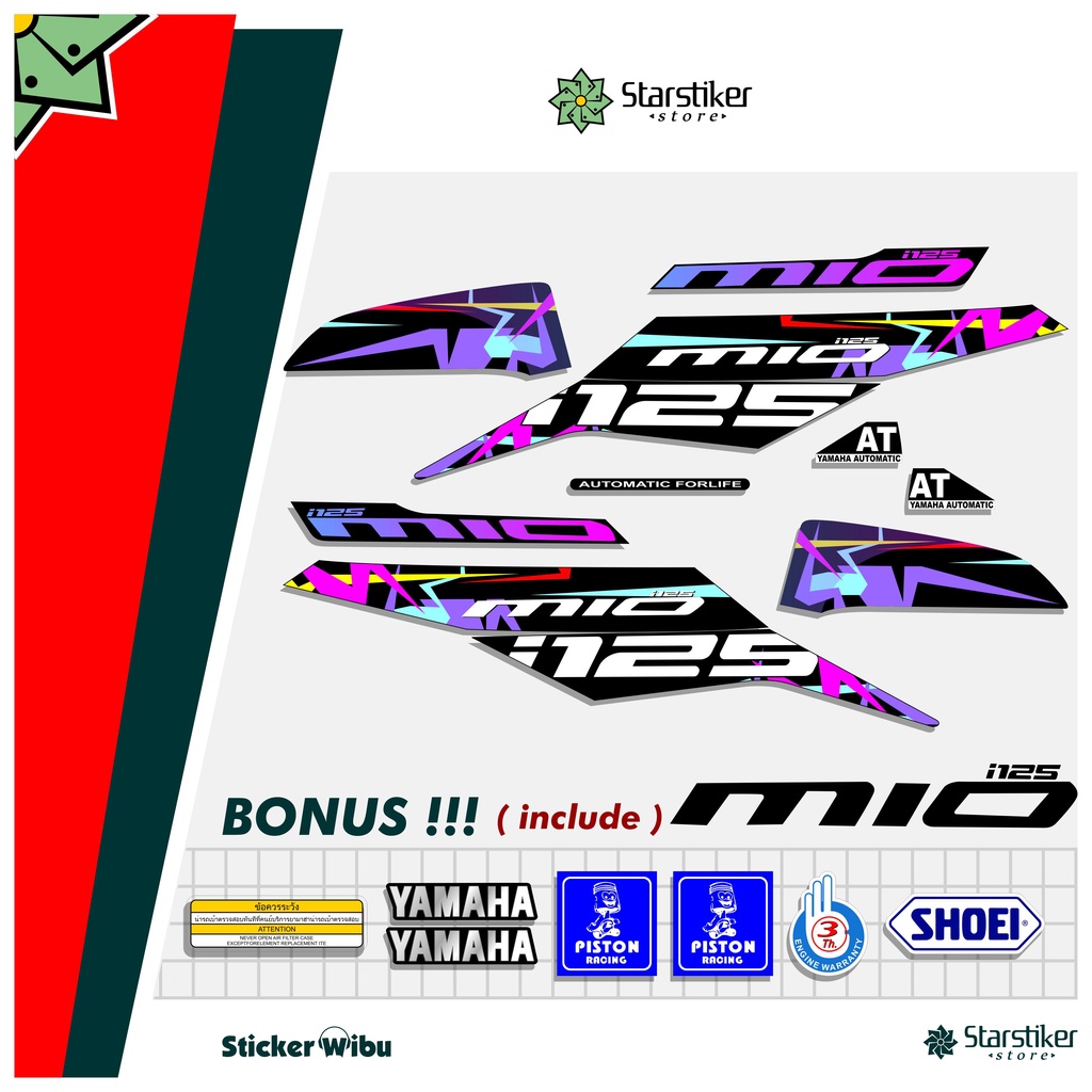 Jual STRIPING MIO M3 / Z / YAMAHA MIO / M3 / I 125 / MIO M3 / MIO ...