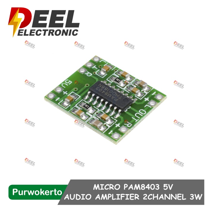 Jual MINI PAM8403 5V AUDIO AMPLIFIER 2 CHANNEL 3W STEREO POWER MINI ...