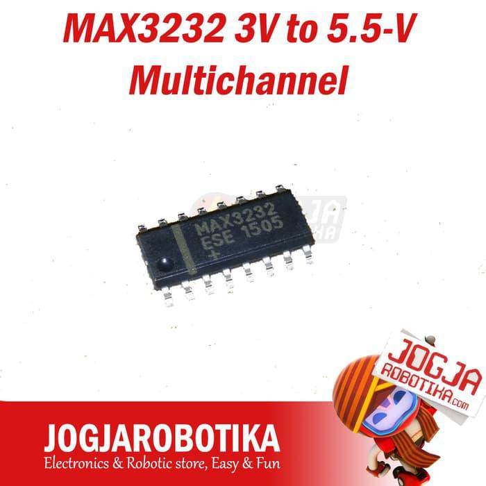 Jual MAX3232 3V to 5.5-V Multichannel RS-232 Line Driver/Receiver | Shopee Indonesia
