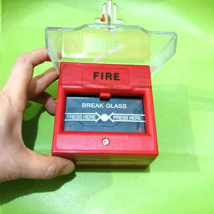 Jual Breakglass Merah + Tutup Acrylic Plastik 1 set ( Break glass ...
