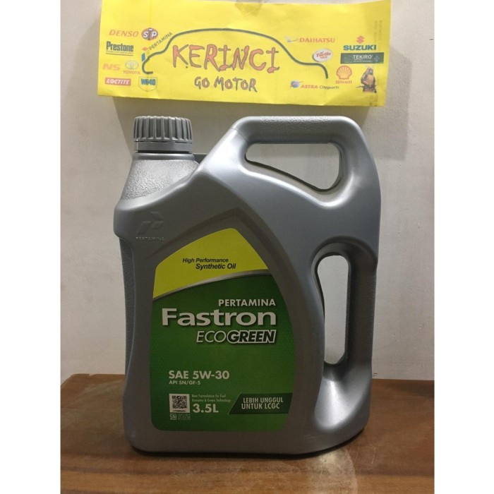 Jual OLI FASTRON ECO GREEN 5W-3O 3.5L GALON PERTAMINA - OLI FASTRON ECO ...