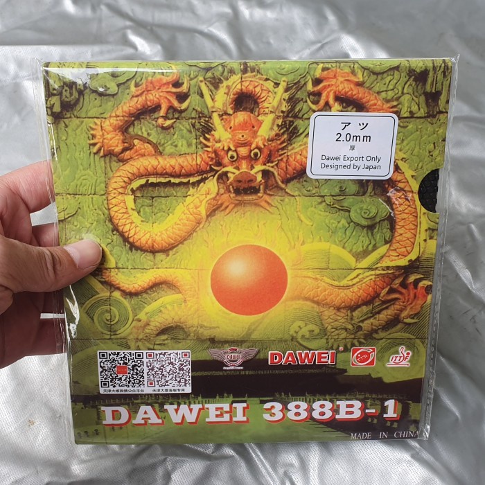 Jual dawei 388 B-1 short pips rubber karet ping pong | Shopee Indonesia