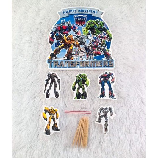 Jual cake topper/topper TRANSFORMERS/hiasan kue TRANSFORMERS styorofoam ...
