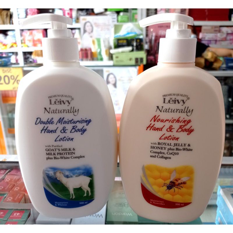Jual Hand body leivy PAM 500ml goats milk & royal jelly || hand body ...