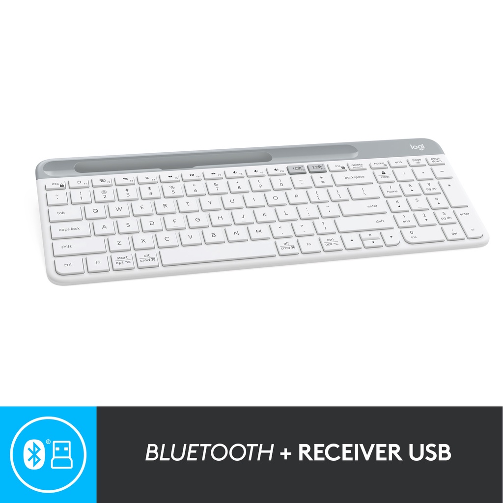 Jual Logitech K580 Keyboard Slim Multi-Device - White | Shopee Indonesia