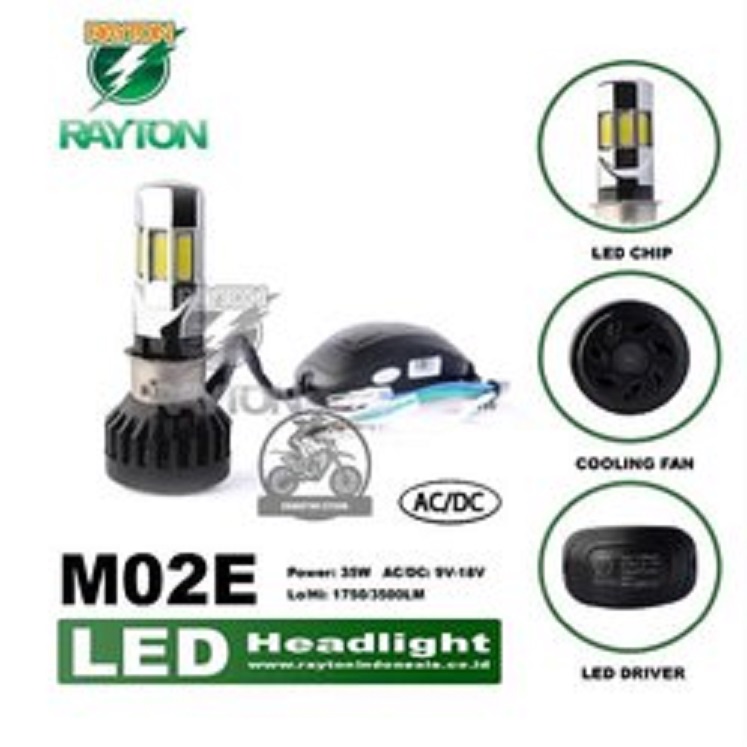 Jual BOHLAM Lampu RTD DOP LED RTD M02E 6 Sisi Mata 100% Ori RTD DC H6 H4 35W | Shopee Indonesia