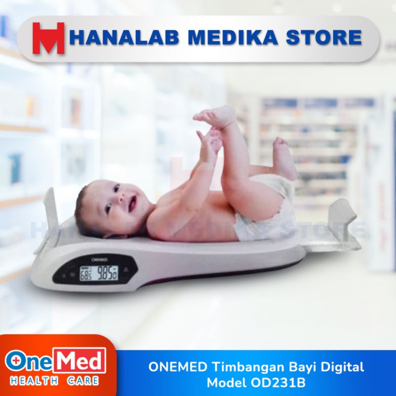 Jual ONEMED Timbangan Bayi Digital Model OD231B Warna RANDOM | Shopee ...