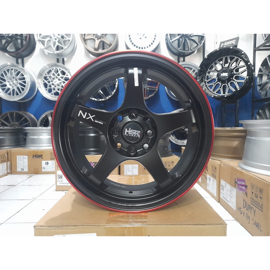 Jual pelek racing hsr r 16 original nx series pcd 4x100 4x1143 velg ...