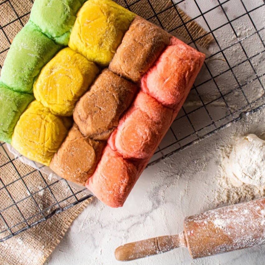 Jual Japanese soft milk bread Rainbow Roti kasur jepang | Shopee Indonesia