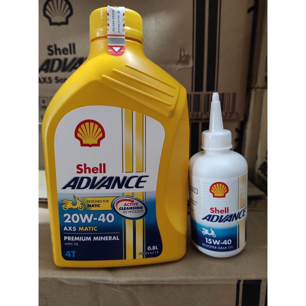 Jual SHELL ADVANCE SCOOTER MATIC AX5 AX7 ULTRA SCOOTER 100 % ORIGINAL ...