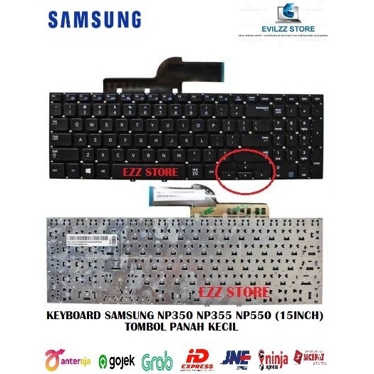 Jual KEYBOARD SAMSUNG NP350 NP350V5C NP355 NP355E5C NP355V5C NP550 ...
