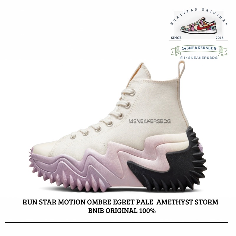 Jual Sepatu Converse Run Star Montion Ombre Egret Pale Amethys Storm ...
