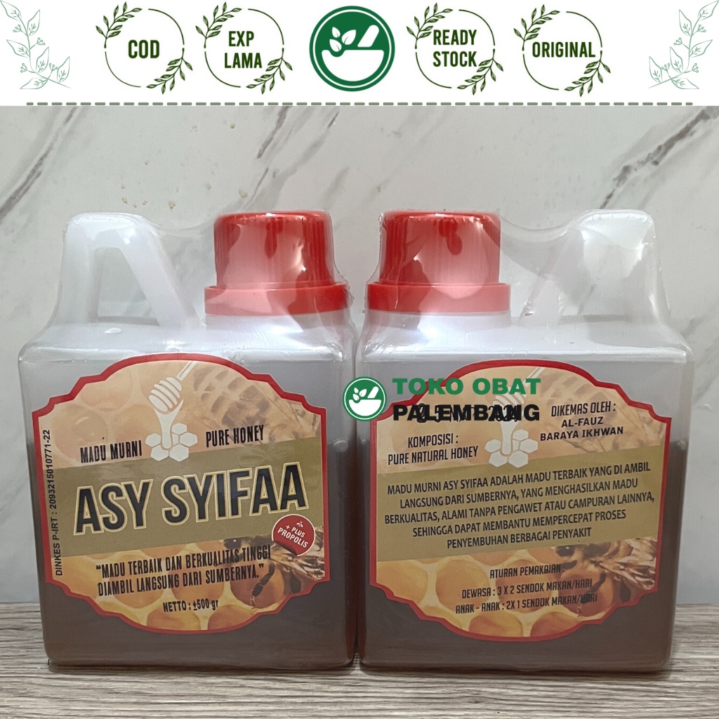 Jual MADU MURNI ASY SYIFAA PURE HONEY MADU KALIMANTAN PLUS PROPOLIS 500 GRAM KUALITAS TINGGI ...