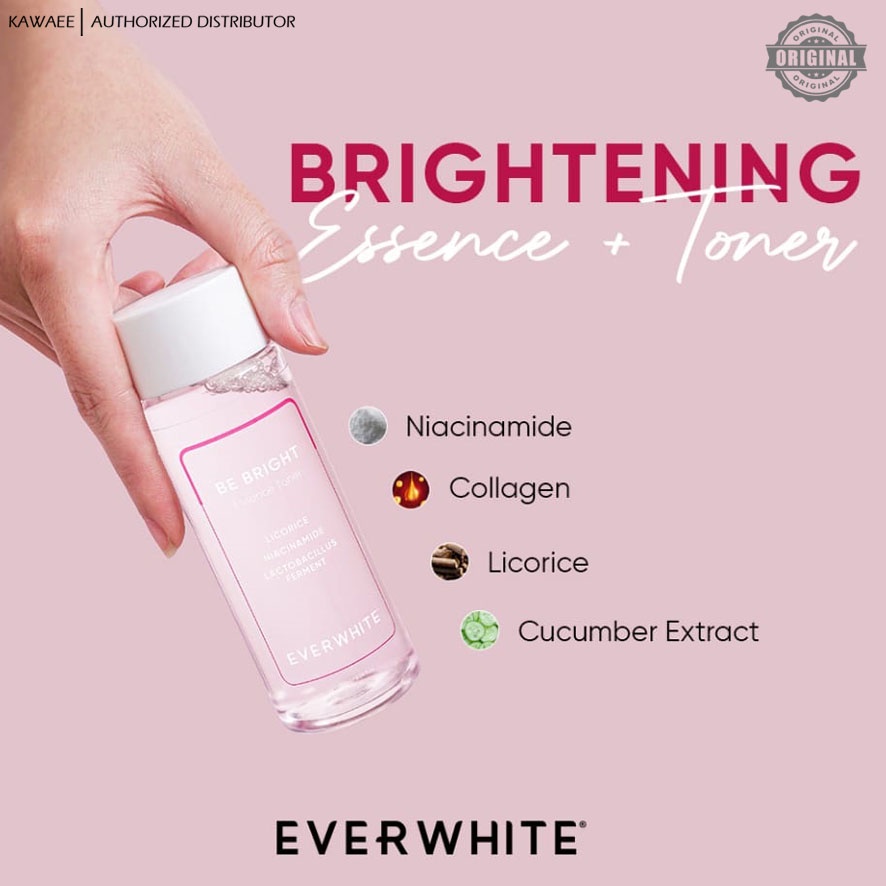 Jual Everwhite Essence Toner Brightening Pencerah Wajah Glowing 100ml ...