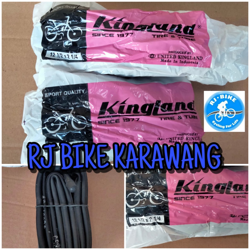 Jual BAN DALAM SEPEDA KINGLAND 12 1/2 X 21/4 PENTIL MOTOR | Shopee Indonesia