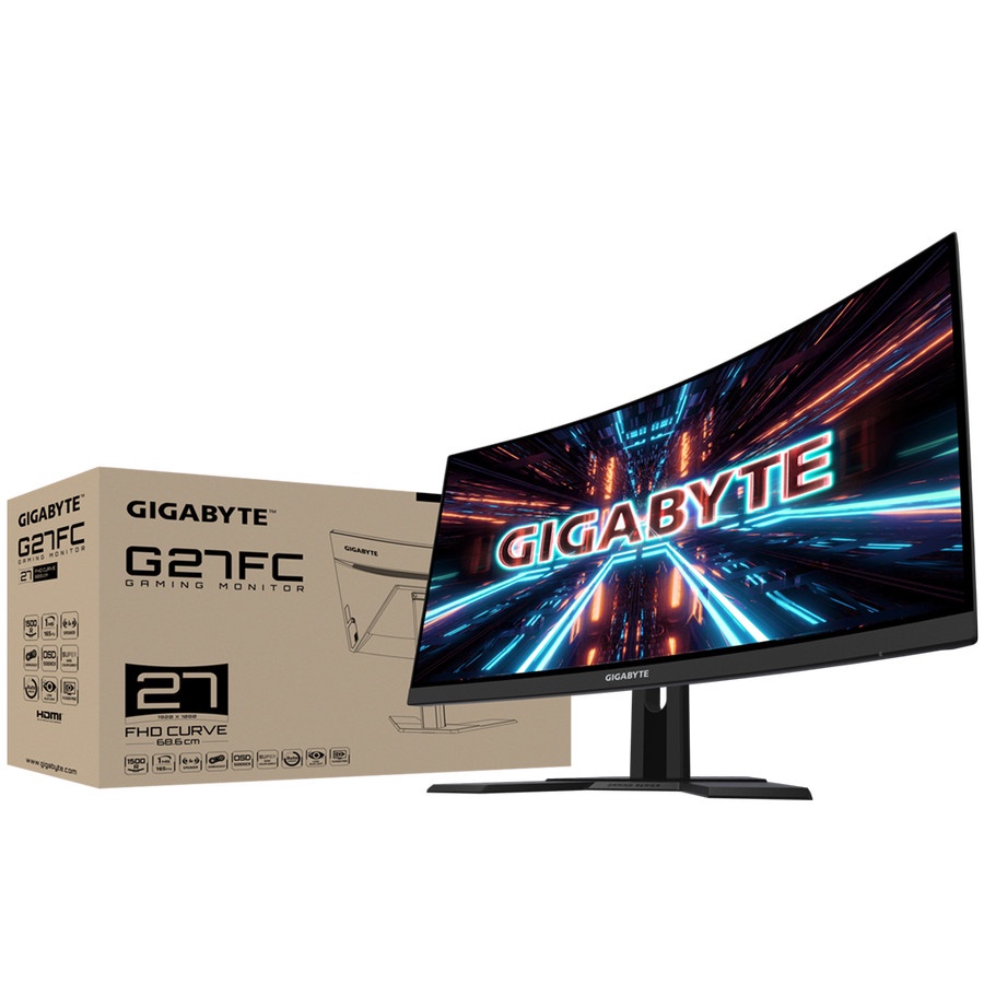 Jual LED MONITOR GAMING GIGABYTE G27FC 27 inch CURVED 1Ms 1080p 165Hz ...