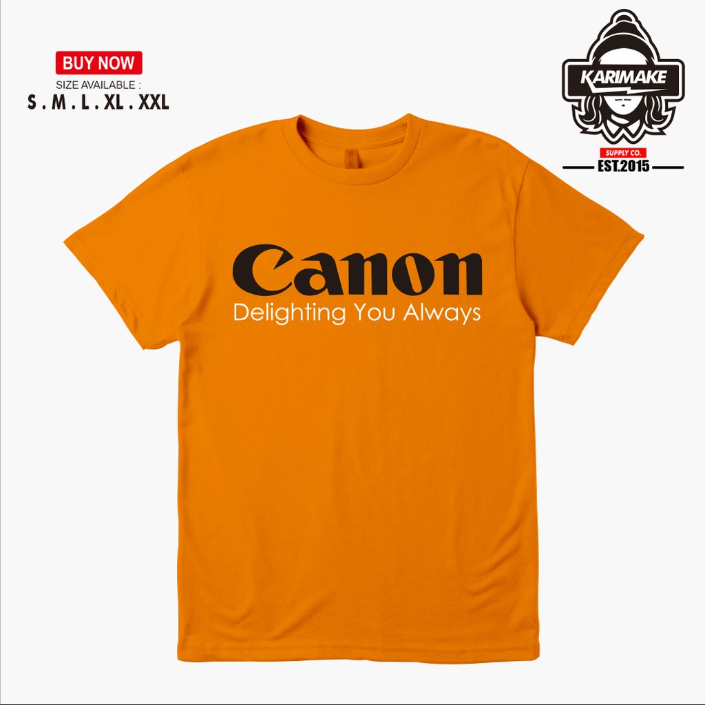 Jual KARIMAKE Kaos Baju Camera Canon Delighting You KARIMAKE Kaos ...