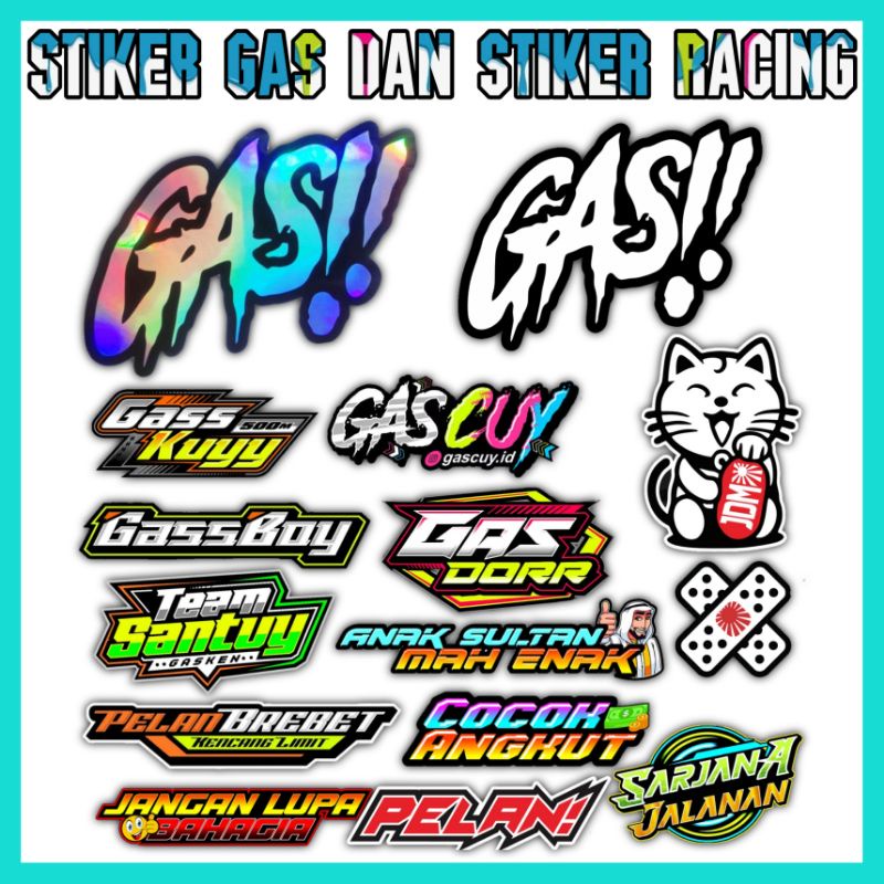 Jual Stiker GAS!! Stiker Herex /Stiker Balap/Stiker Racing/Stiker Team ...