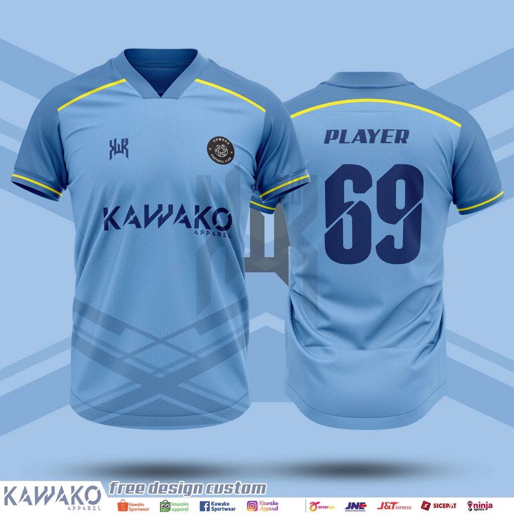 Jual Jersey Olahraga Sepak Bola & Futsal (motif simple, biru) | Shopee ...