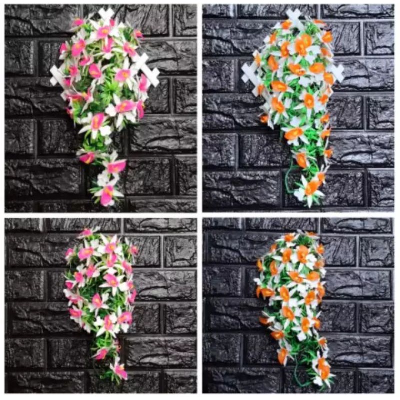 Jual BUNGA JUNTAI ANGGREK BUNGA DINDING BUNGA HIAS ARTIFICIAL DEKORASI ...