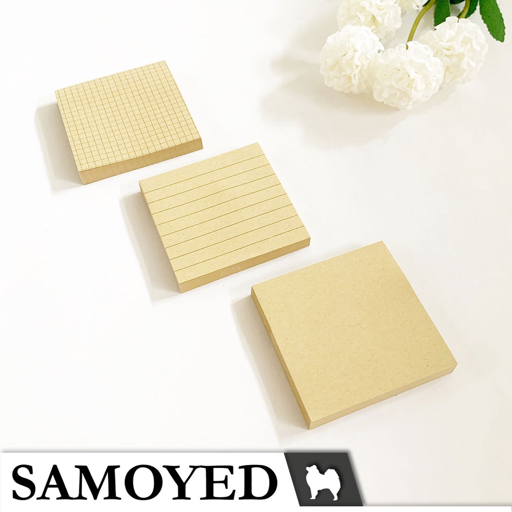 Jual Kertas Memo Tempel / Sticky Notes Pad Kraft Samoyed SNKP-7575 Uk ...