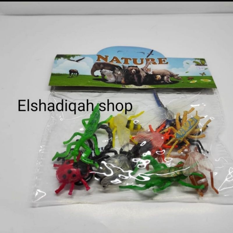 Jual mainan Serangga kecil isi 12pcs kemasan kantong | Shopee Indonesia