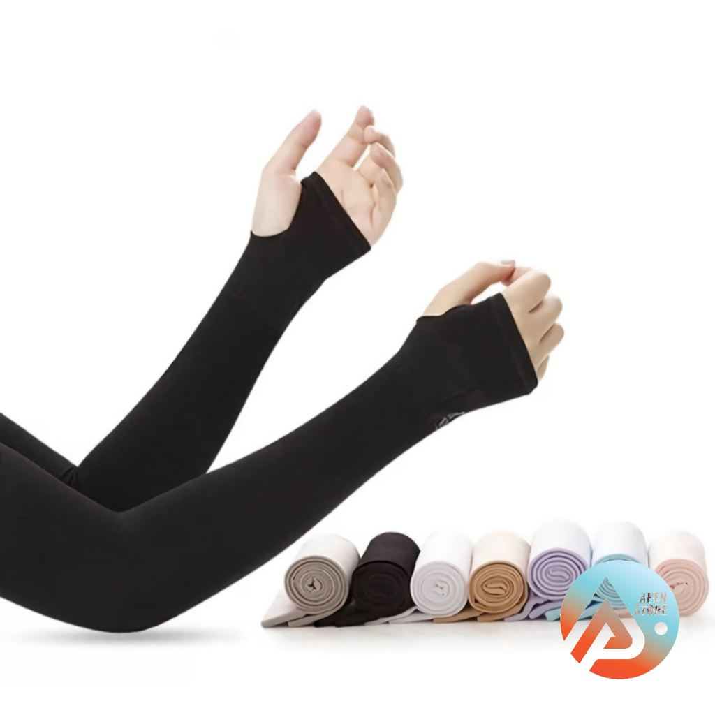 Jual APEN Manset Tangan Anti Sinar UV Handsock Lengan Panjang Polos ...