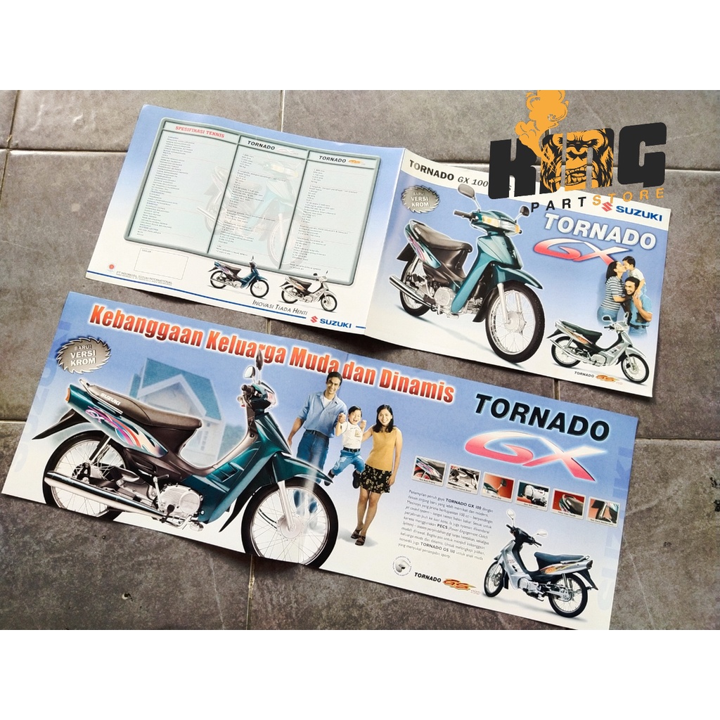 Jual BROSUR POSTER SUZUKI TORNADO GX HIJAU TUA GS SILVER ORIGINAL - FLYER KATALOG SPESIFIKASI ...