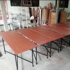 Jual Meja Lipat Folding desk Portable 120x60x70 Papan Kayu Multipleks ...
