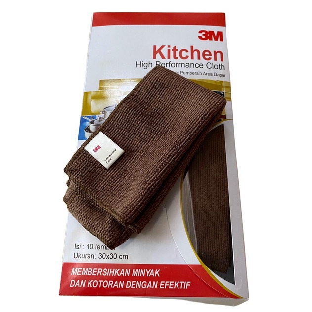 Jual 3M High Performance Cleaning Cloth - Kain Lap Microfiber Coklat ...