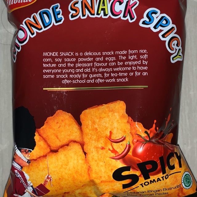 Jual monde snack spicy rasa tomat pedas | Shopee Indonesia