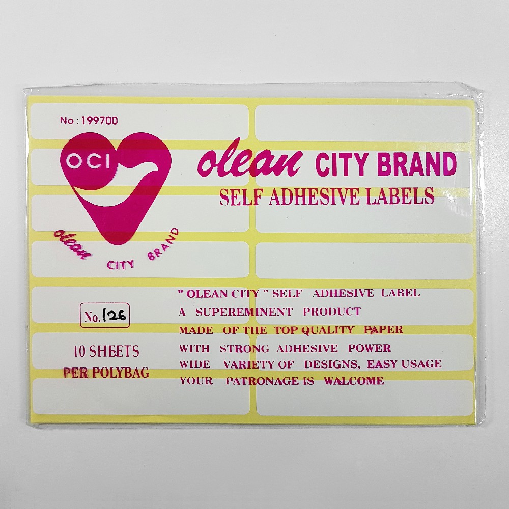 Jual STIKER LABEL PUTIH POLOS NO 103 / 104 / 105 / 106 / 107 / 108 ...