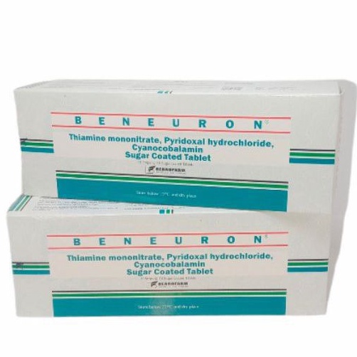 Jual Beneuron Tablet Vitamin B1 B6 B12 - Multivitamin Neurotropik / Per ...