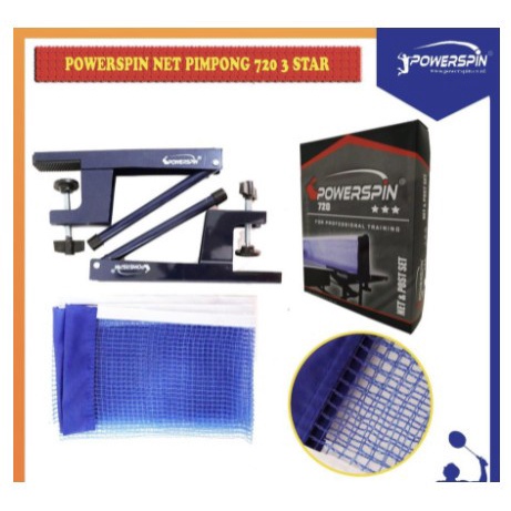 Jual NEW!! Tiang Net Pingpong POWERSPIN 720 - 3 STAR MODEL PUTAR ORIGINAL | Shopee Indonesia