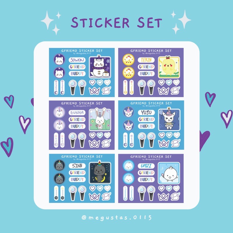 Jual GFRIEND Chara Sticker Set (BACA DESKRIPSI) | Shopee Indonesia