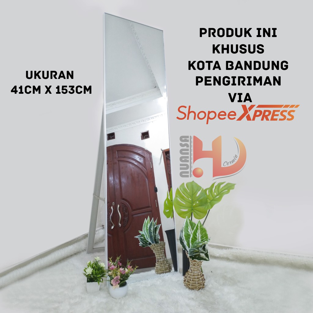 Jual STANDING MIRROR FRAMELESS ( 153 CM x 41CM ) KHUSUS BANDUNG ...