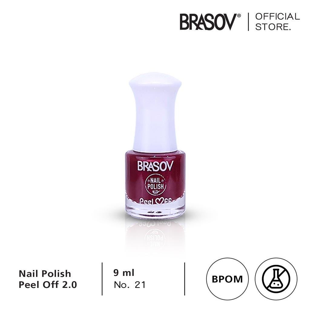 Jual BRASOV Peel Off 2.0 Kutek Cat Kuku 9 Ml Pewarna Kuku Nail Polish ...