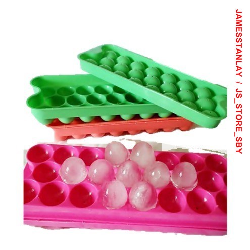 Jual Cetakan Jelly Puding Cetakan Es Batu Model Bulatan Aneka Warna ...