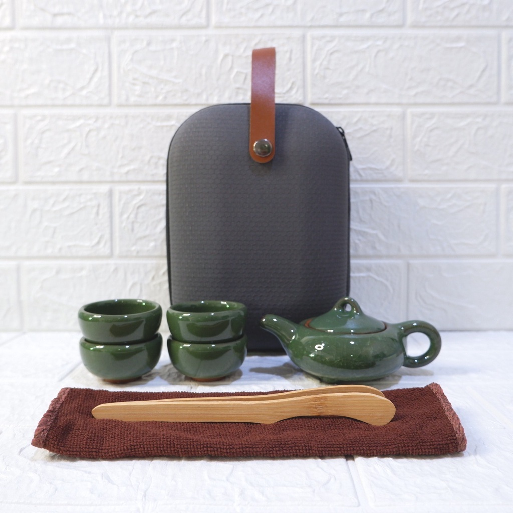 Jual Portable Travel Chinese Tea Pot Set Poci Teko Gelas Cangkir Tie ...