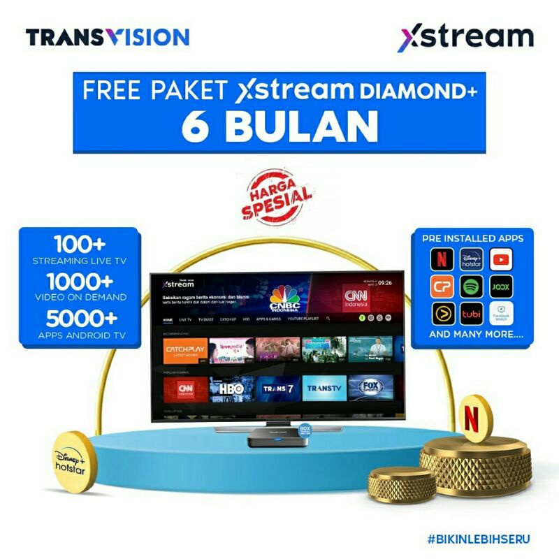 Jual TV BOX TRANSVISION XSTREAM | Shopee Indonesia