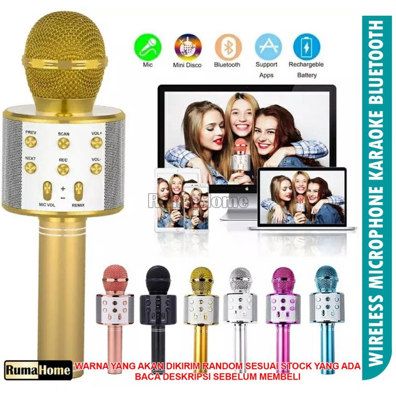 Jual Mikrofon karaoke merk WSTER WS- 858 | Shopee Indonesia