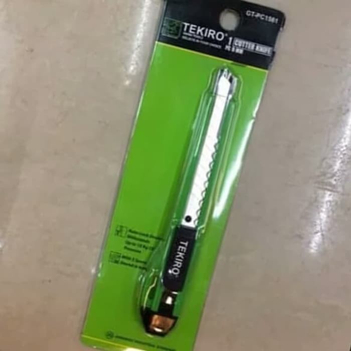 Jual pisau cutter tekiro 9mm - Hijau muda | Shopee Indonesia